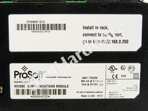 PLC Hardware ProSoft Technology MVI E MCM MVI E Modbus Communication Module