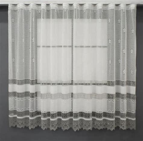 Тюль сітка Juli висотою 1 5 м колір білий з сірим — ціна 150 грн у каталозі Штори Купити