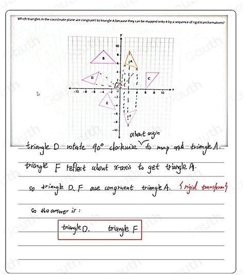 Solved Select All The Correct Triangles Which Triangles In[coordinate Geometry] Gauthmath