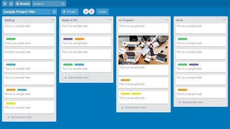 Trello Board Powerpoint Template Slidemodel