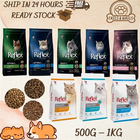 Repack Reflex Plus Cat Food 1kg And 500g Salmon Chicken Urinary