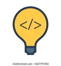 Bulb Idea Coding Stock Vector Royalty Free 1080865514 Shutterstock
