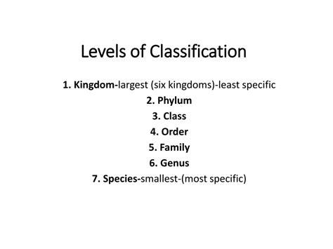 Ppt Classification Of Life Powerpoint Presentation Free Download