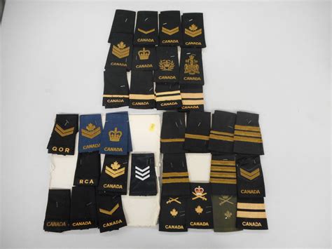 Canadian Military Rank Trade Badges Switzers Auction And Appraisal