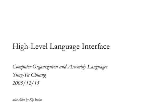 Ppt Difference Between High And Low Level Language Powerpoint