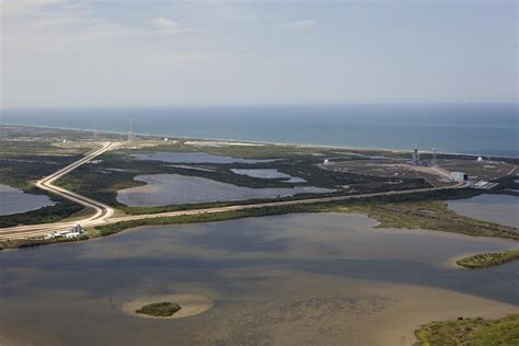 Recent High Resolution Aerial View Of Ksc Pad 39a Showing Spacex Pad