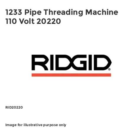 Shop Ridgid 1233 Pipe Threading Machine 110 Volt 20220 Pipe Flaring
