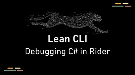 Debugging C Algorithmic Trading Strategies In Rider Lean Cli Youtube