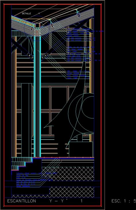 Wooden Structure Details Dwg Section For Autocad • Designs Cad