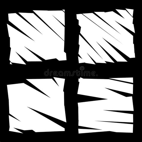 Slit Slash Fracture Texture Effect Element Stock Vector