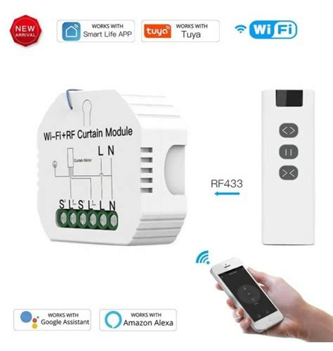 와이파이 Rf 스마트 커튼 블라인드 모듈 스위치 롤러 셔터 모터 투야 무선 리모컨 음성 제어 일정 타 티몬
