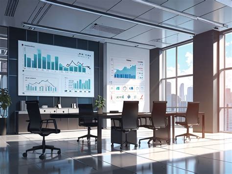 Data Analyst Office Room In 2025 Corporate Office Decor Office Interiors Office Background