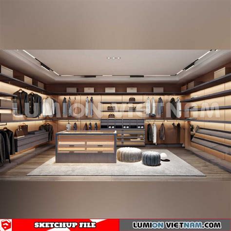 230628 Dressing Room Sketchup 3d Interior Models