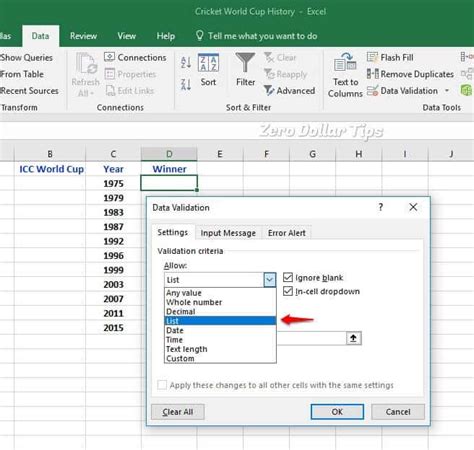 Insert Drop Down Menu In Excel Lopbuyers