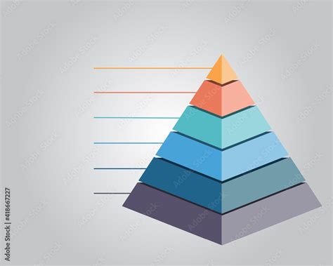 Infographic Pyramid Chart For Business Template Stock Vector Adobe Stock