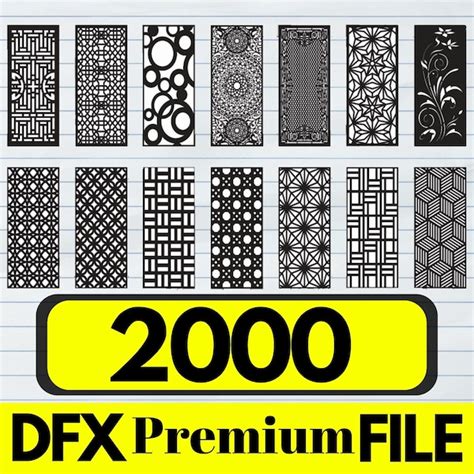 Geometric Dxf Files For Cnc Etsy