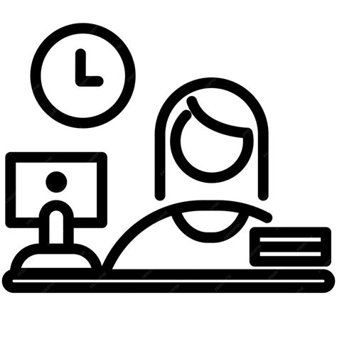 Premium Vector Office Worker Vector Illustration