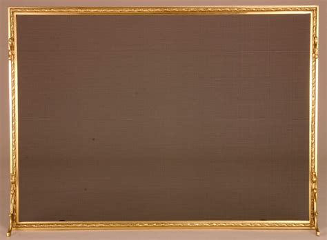 Custom Solid Brass Fireplace Screens Single Panel