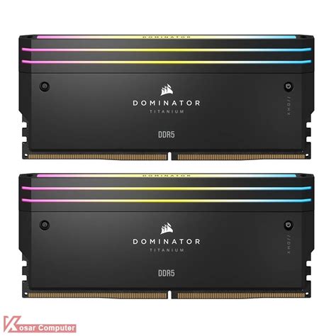 رم کورسیر 48 گیگابایت 7200 دو کانال Dominator Titanium Rgb Cl36 کامپیوتر کوثر