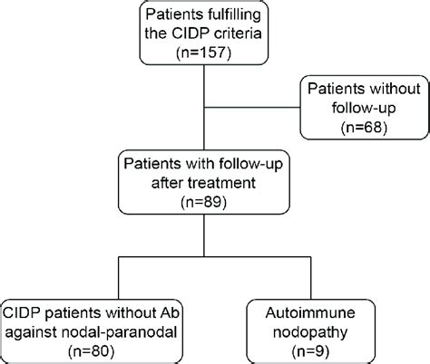 Flow Chart Of Inclusion Cidp Chronic Inflammatory Demyelinating