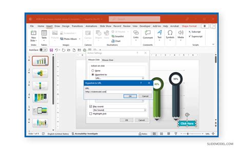 05 Hyperlink Url Ppt Button Slidemodel