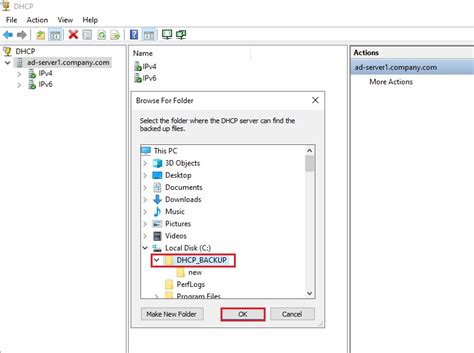 sao lưu backup và khôi phục restore dhcp server trong windows