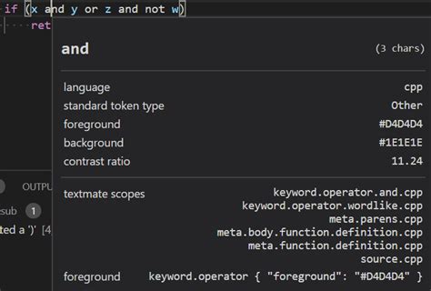 Is It Possible To Syntax Highlight Not And And Or · Issue 5483 · Microsoftvscode