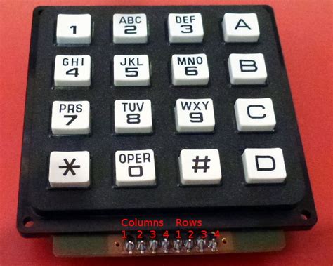 Gammon Forum Electronics Microprocessors Using A Keypad Matrix