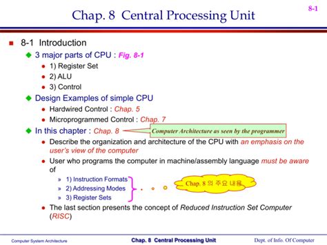 Chap Central Processing Unit