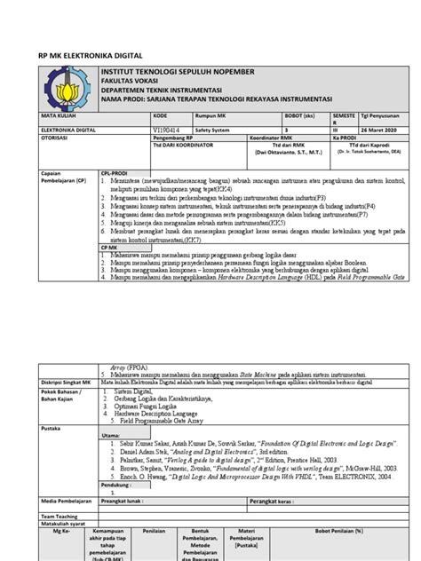 Iii Template Baru Rps Elektronika Digital Pdf