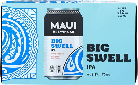 Maui Brewing Company Maui Big Swell Ipa 6 Pk 12 Oz Cans 68 Abv