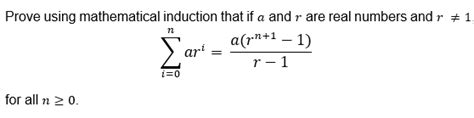 [solved] prove using mathematical induction that if a and