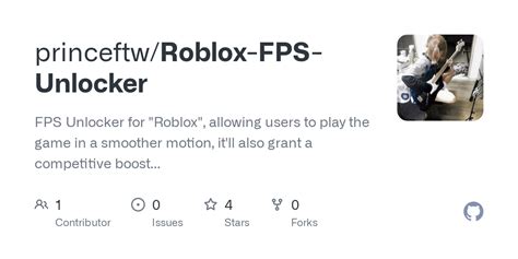 Github Princeftw Roblox Fps Unlocker Fps Unlocker For Roblox