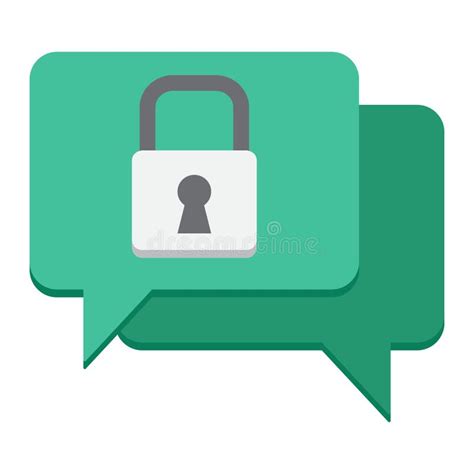 Encrypted Messaging Line Icon Security Stock Vector Illustration Of Open Private 95215586