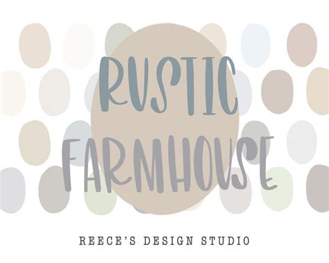 Rustic Farmhouse Procreate Color Palette Color Swatches Etsy Color Palette Rustic