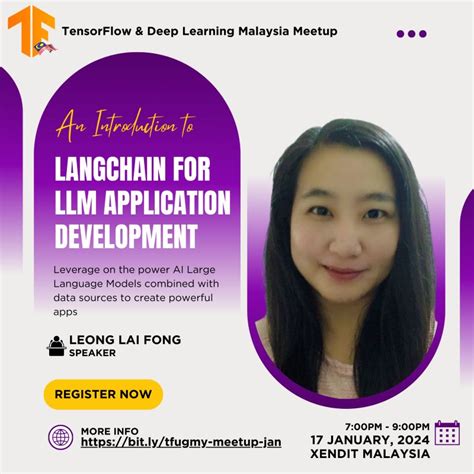 Tensorflow And Deep Learning Malaysia Jan 2024 Meetup Date 17 Jan 2024 Time 700pm 900pm