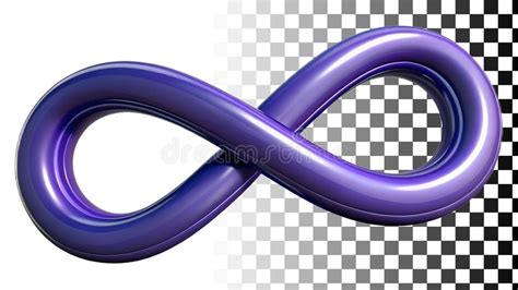 Purple Infinity Symbol Endless Loop Abstract Icon Infinite Symbol