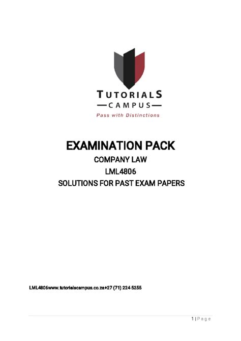LML Company Law Exam Question Paper May June Marks Studocu