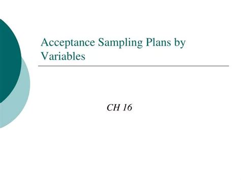 Ppt Acceptance Sampling Plans By Variables Powerpoint Presentation Free Download Id 3208872