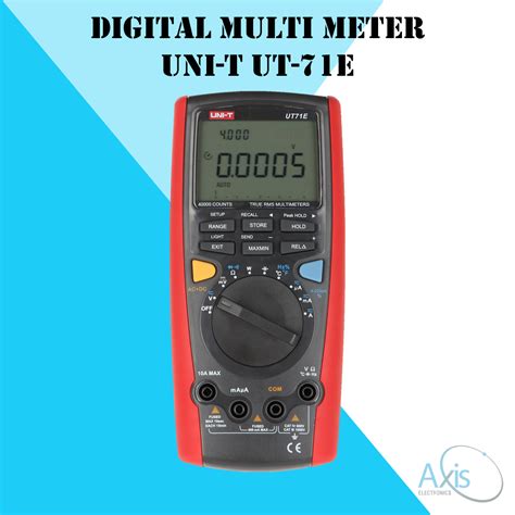 Digital Multi Meter Ut 71e Axis Electronics Pvt Ltd