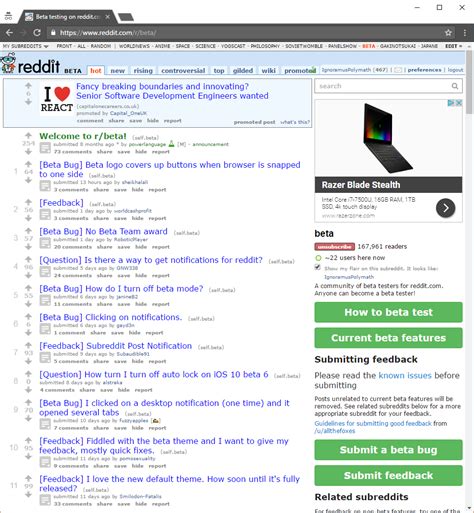 Beta Bug Beta Logo Covers Up Buttons When Browser Is Snapped To One