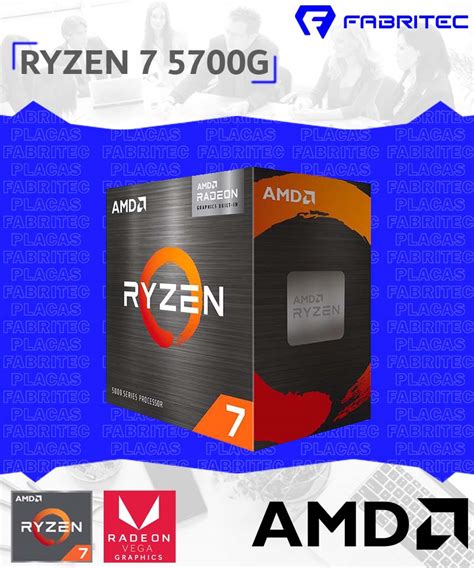 PROCESADOR AMD RYZEN 7 5700G ( 100-100000263BOX ) 3.8GHZ-16MB | AM4 ...