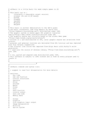 Sdl Basic TXT Programming Languages Computing