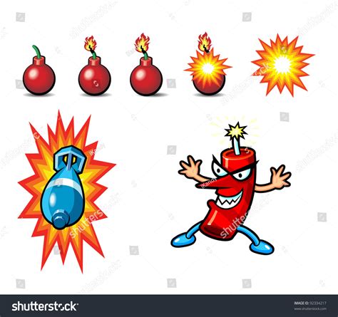 Explosion Characters Stock Vector Royalty Free 92334217 Shutterstock
