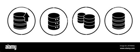 Database Icon Vector Server Icon Storage Stock Vector Image And Art Alamy