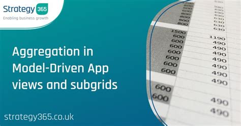 aggregation in model driven app views and subgrids with power apps grid