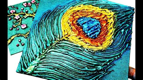 Как нарисовать объёмную картину с помощью термоклея и красок Youtube