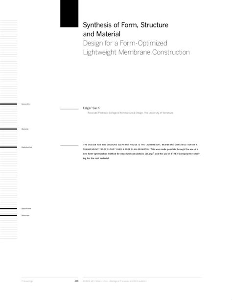 pdf synthesis of form structure and material design for a papers