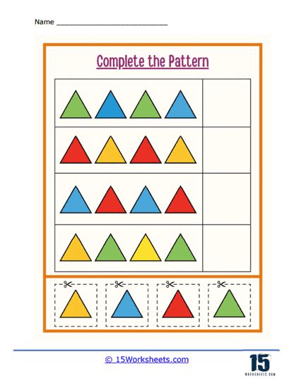 Complete The Pattern Worksheets 15