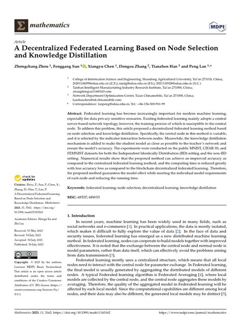 federated models mathematics pdf computing computer science